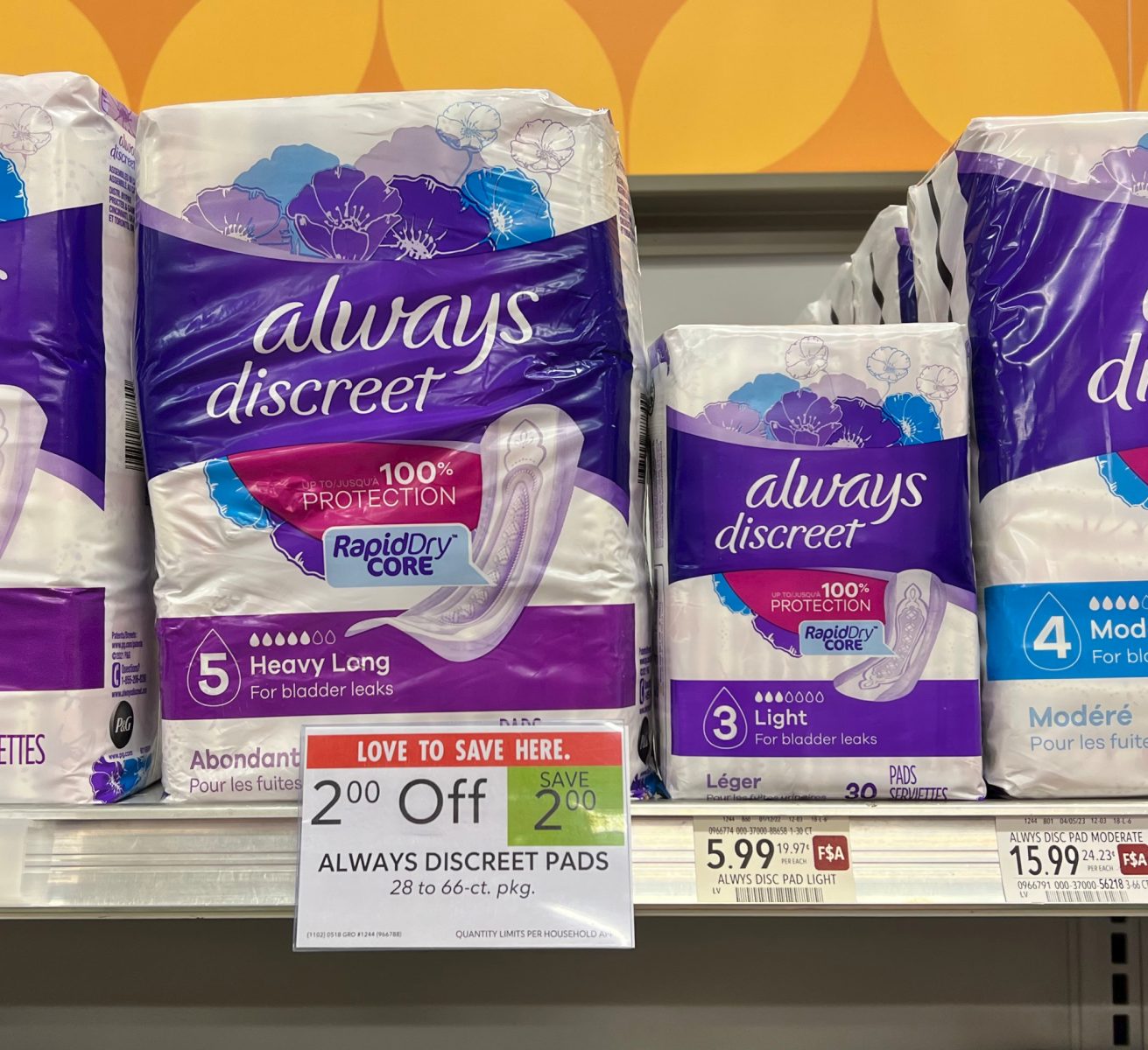 Always Discreet Pads As Low As $1.99 At Publix - iHeartPublix