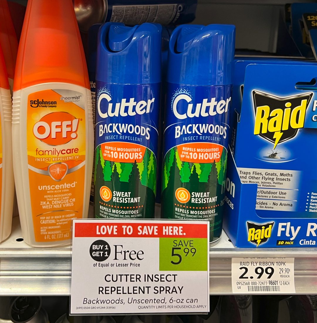 Cutter Insect Repellent As Low As $2.37 At Publix - iHeartPublix