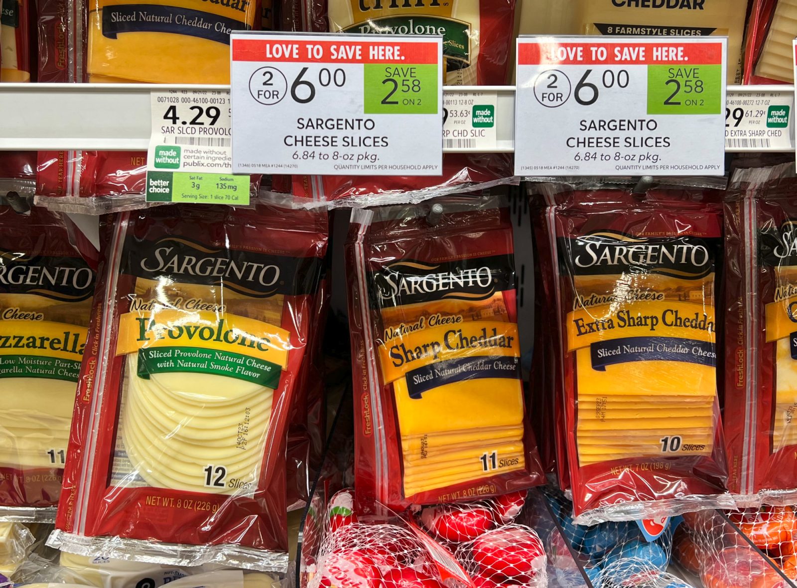Sargento Cheese Slices Just $2.25 Per Pack At Publix - iHeartPublix