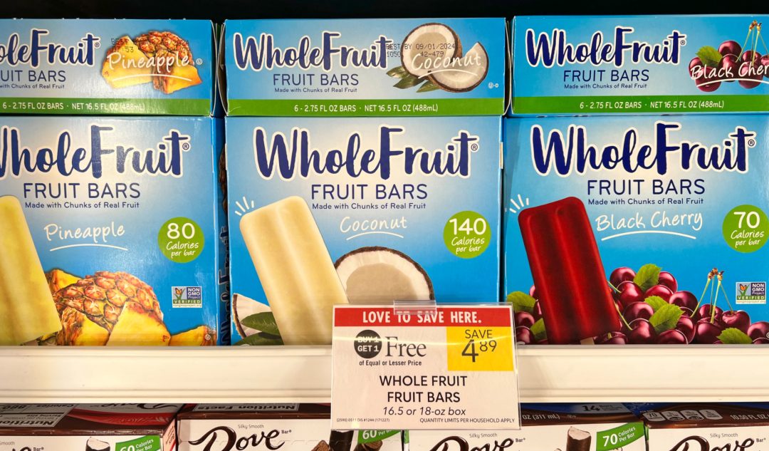 Get WholeFruit Fruit Bars As Low As 45¢ At Publix - iHeartPublix