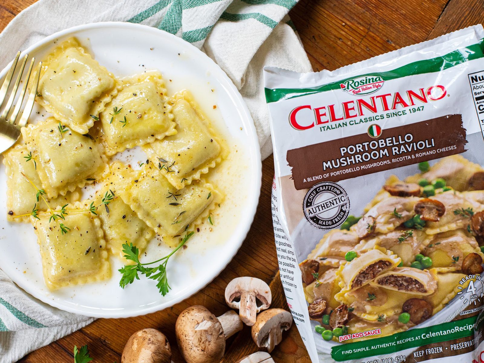 New Celentano Portobello Mushroom Ravioli Is BOGO At Publix - iHeartPublix