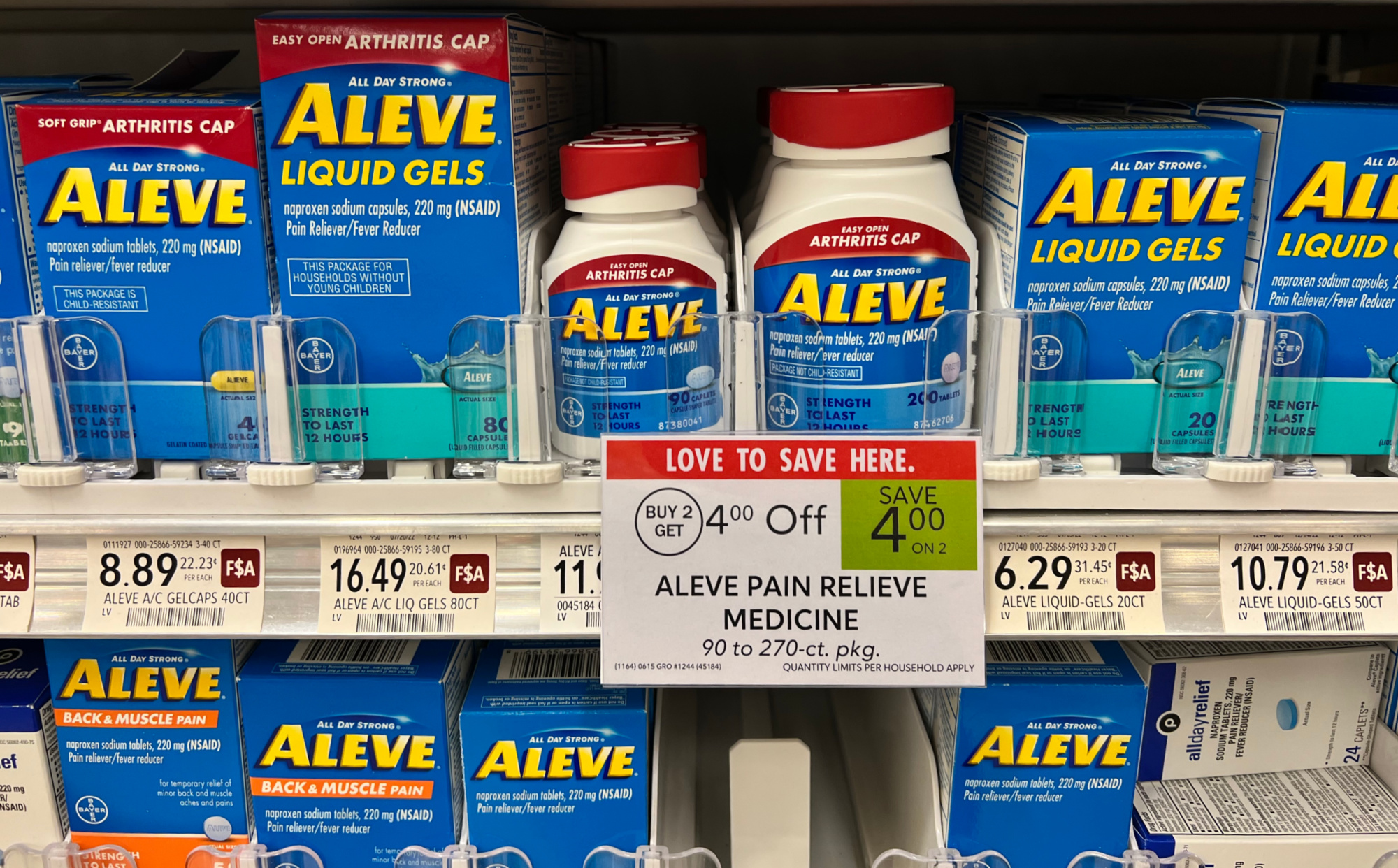 Aleve Sale & Coupons Makes Big Bottles As Low As $6.99 At Publix ...