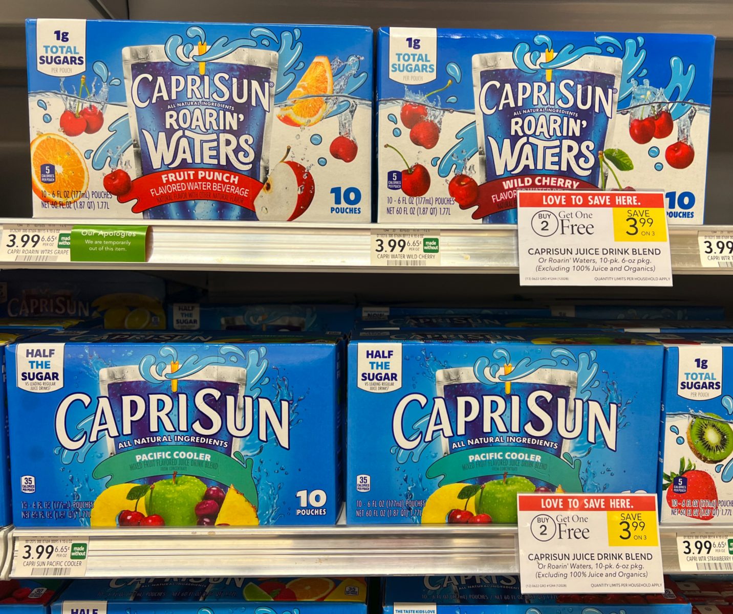 Get The Boxes Of CapriSun Roarin’ Waters For Just $1.41 Each At Publix ...
