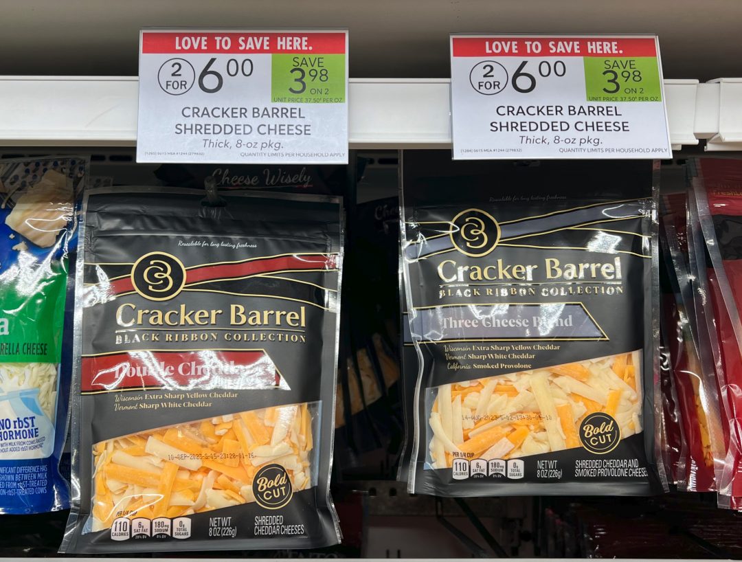 Cracker Barrel Shredded Cheese Just $2.50 At Publix - iHeartPublix
