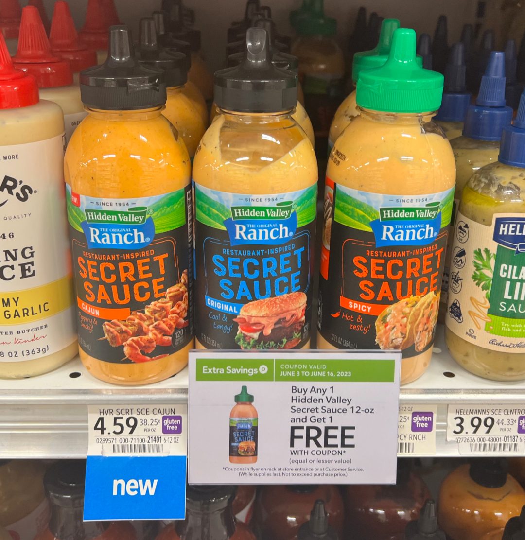 Get The Bottles Of Hidden Valley Secret Sauce For Just $2.30 Each At ...