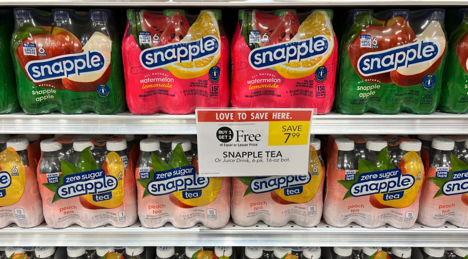 Zero Sugar Snapple 6-Packs As Low As $3.99 At Publix - iHeartPublix