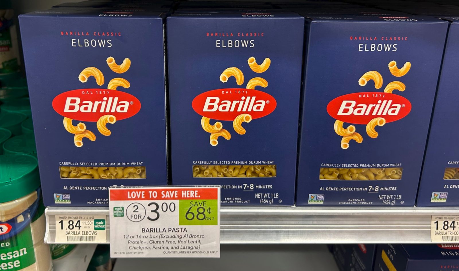 Barilla Pasta Just $1.25 Per Box At Publix - iHeartPublix