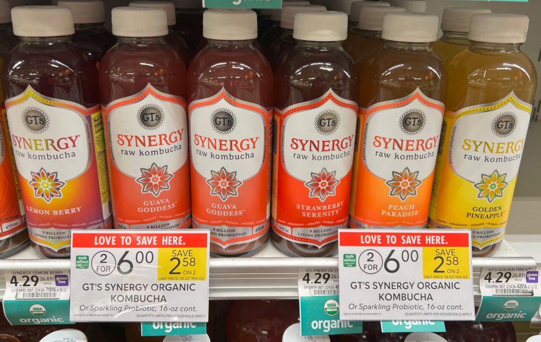 GT’s Synergy Raw Kombucha Just $2.25 Per Bottle At Publix (Regular ...