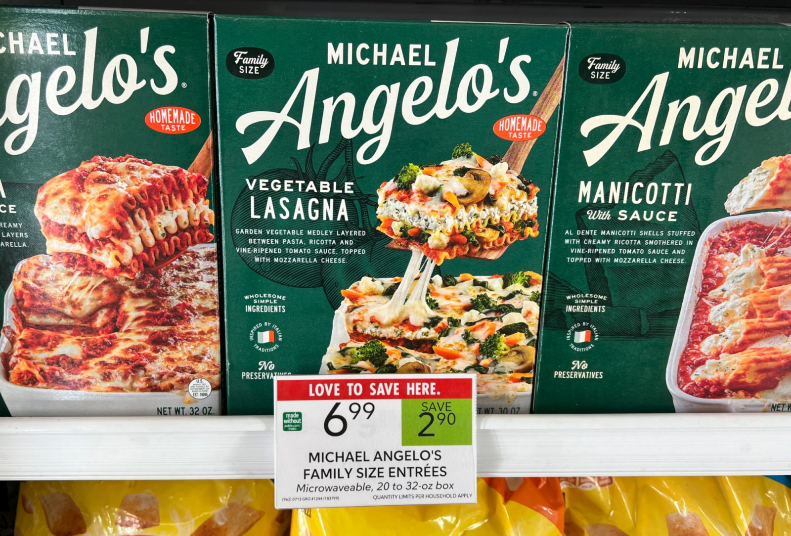 Michael Angelo’s Family Size Entrees As Low As $4.99 At Publix (Regular ...