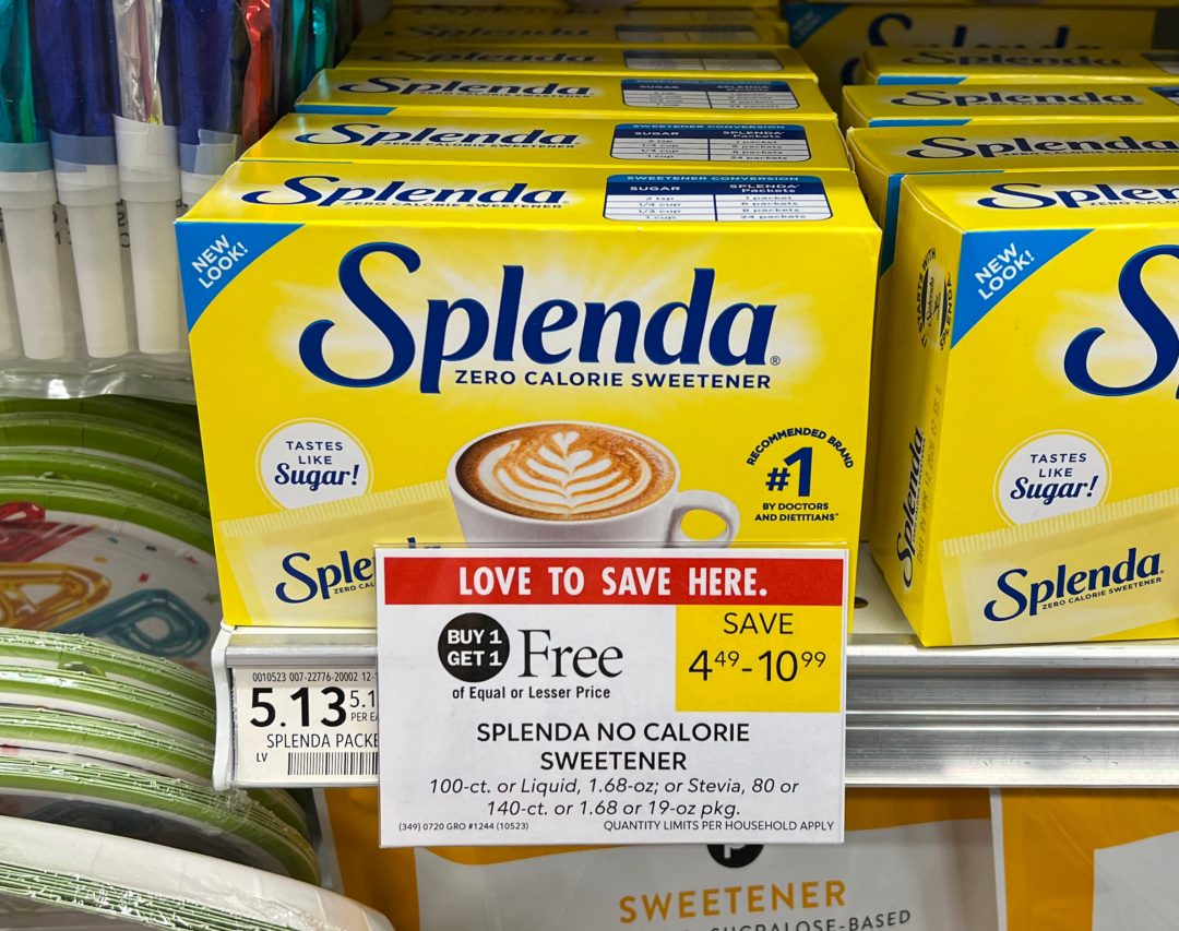 Splenda Sweetener Packets 100-Count Boxes Are As Low As 57¢ At Publix ...