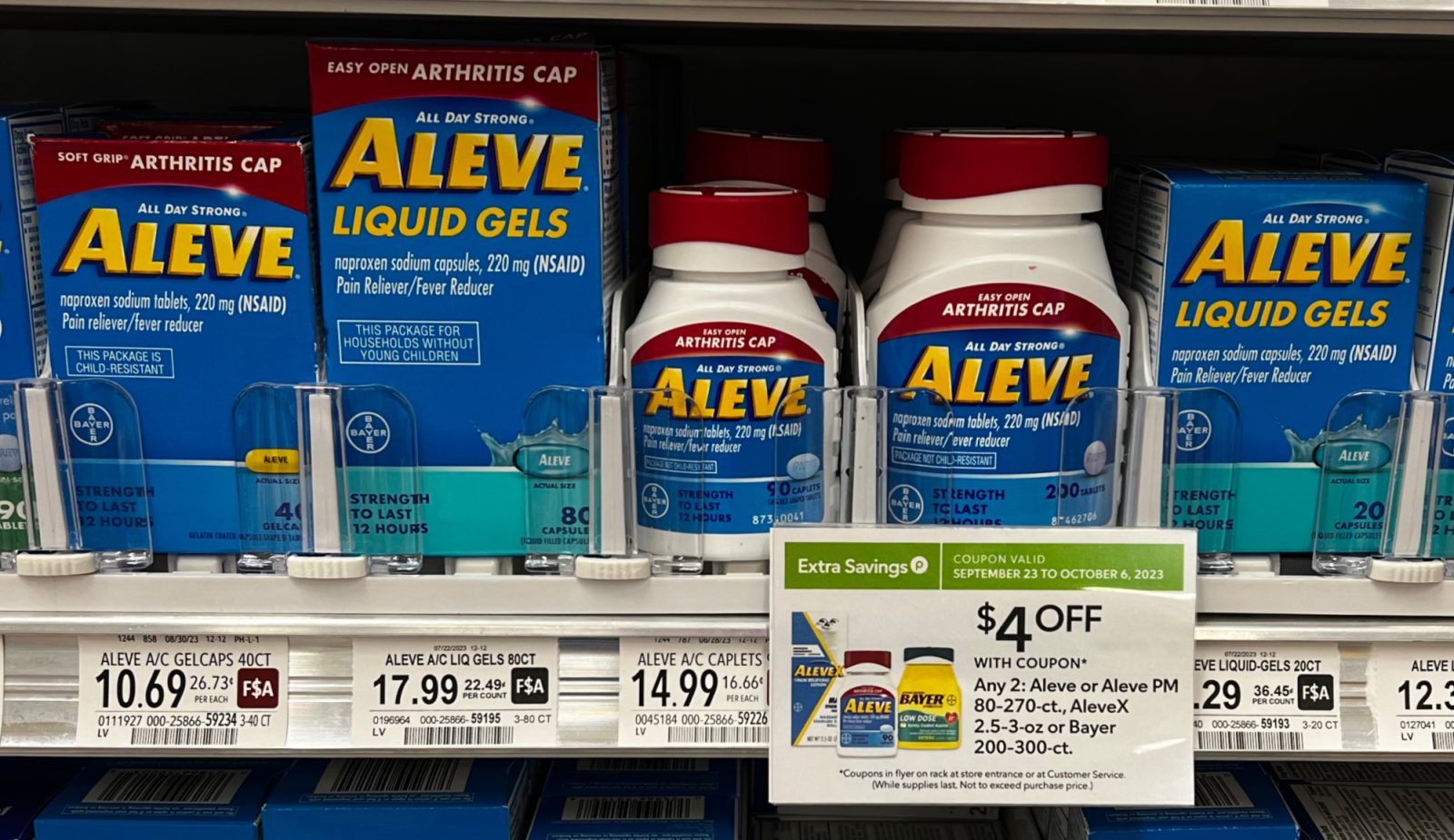 Aleve Coupons Make The Big Bottles As Low As $9.99 At Publix (Regular ...