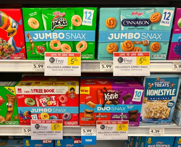 Kellogg’s Jumbo Snax As Low As $2.25 At Publix - iHeartPublix