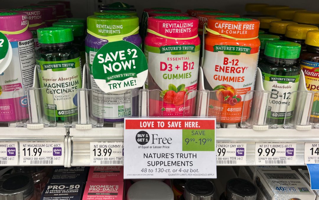 New Nature’s Truth Vitamin Coupon For The Publix BOGO Sale – As Low As ...