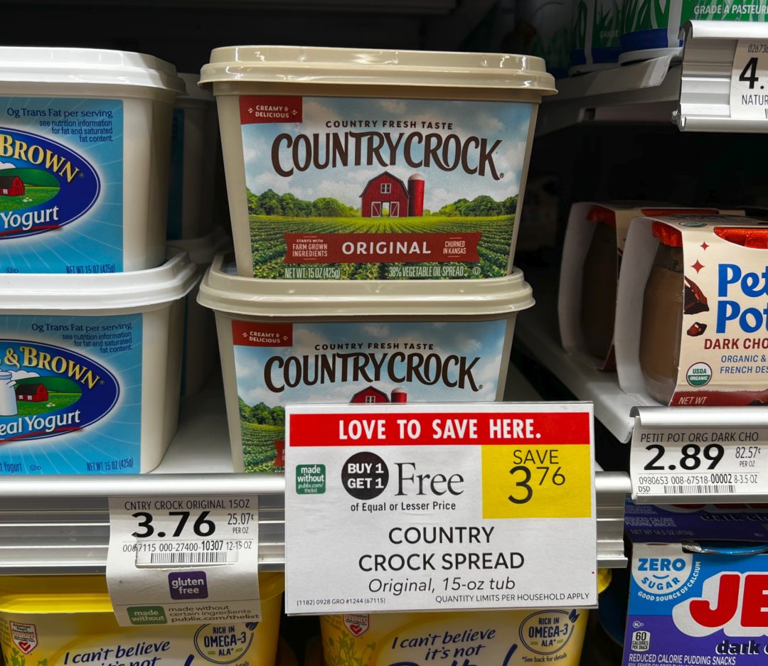 Get Country Crock Spread As Low As 38¢ Per Tub At Publix - iHeartPublix