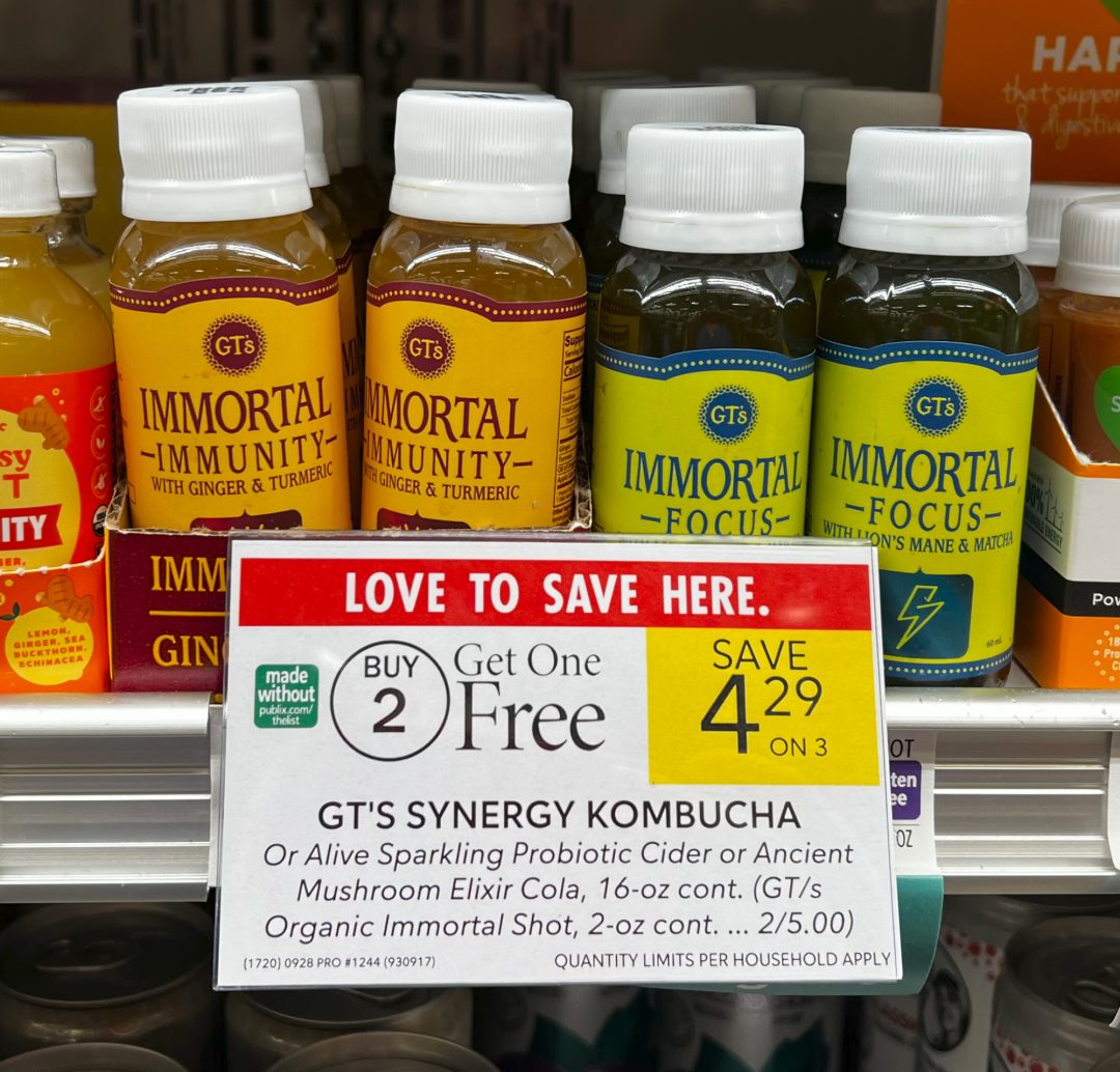 Get GT’s Organic Shots For Just $2 At Publix - iHeartPublix