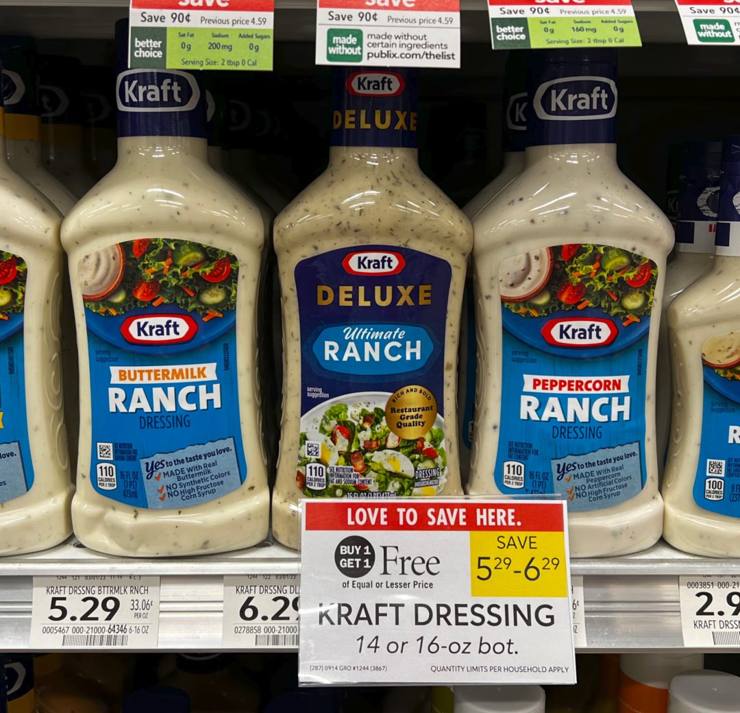 Kraft Dressing As Low As $2.15 At Publix - iHeartPublix
