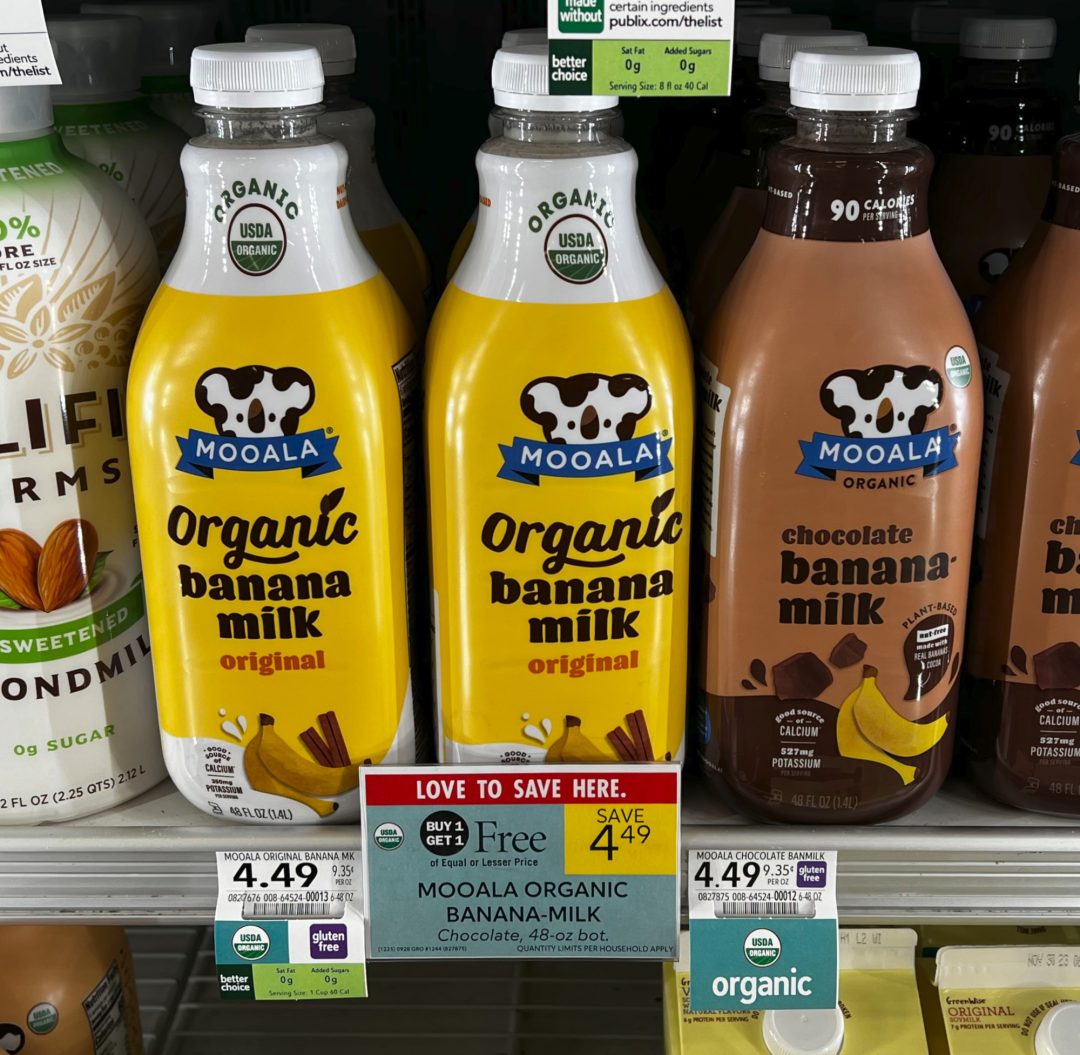 Mooala Organic Bananamilk Is Just $1.25 At Publix - iHeartPublix