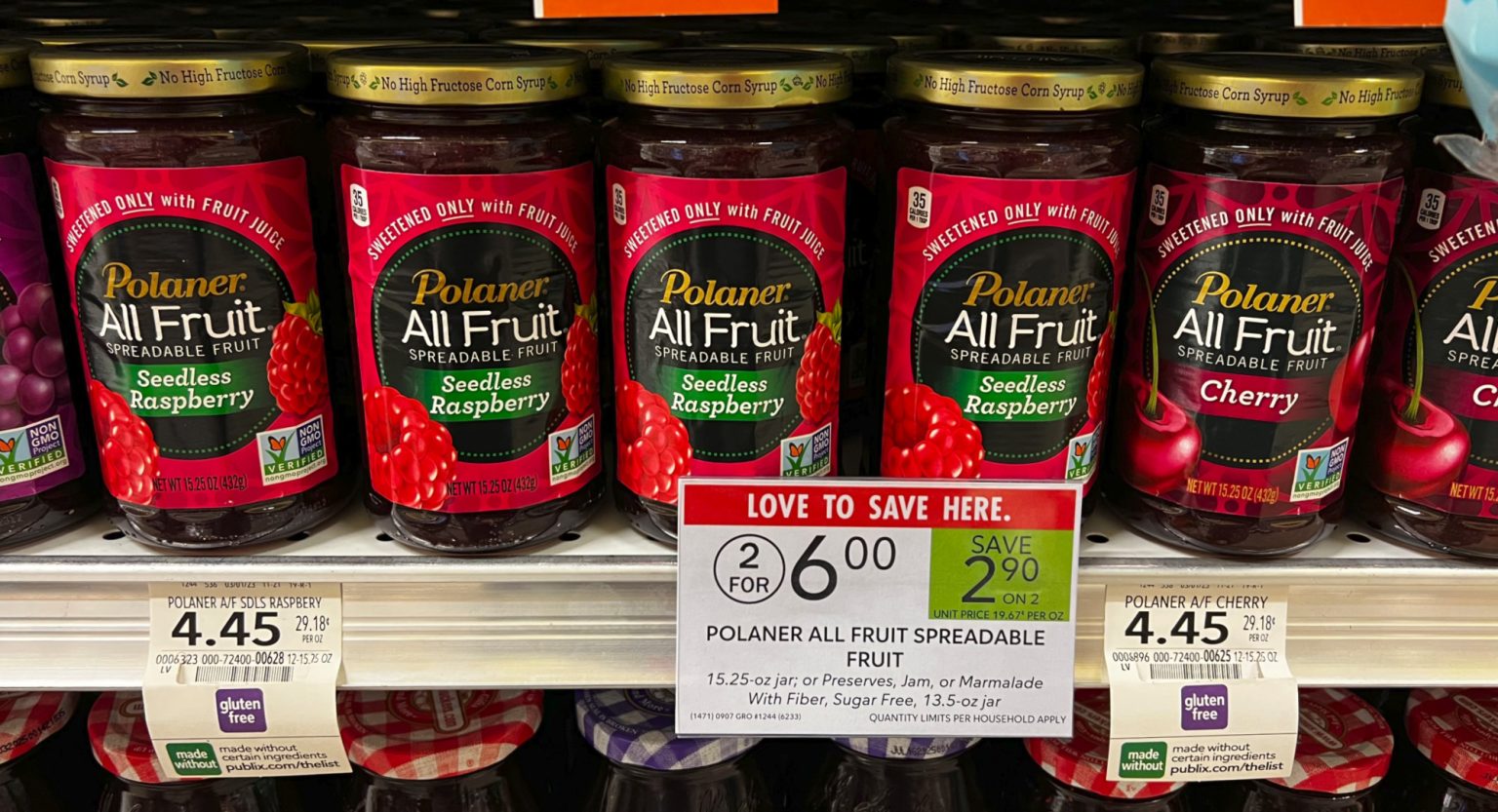 Polaner All Fruit Spread Just $2.25 At Publix - iHeartPublix