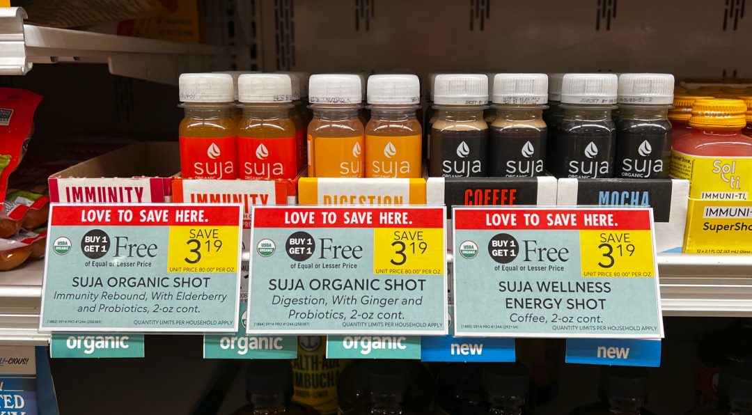 Suja Organic Shots As Low As FREE At Publix With BOGO Sale & Cash Back ...