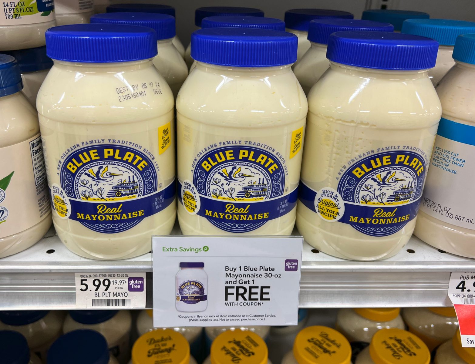 Blue Plate Mayonnaise Just $3 At Publix - iHeartPublix