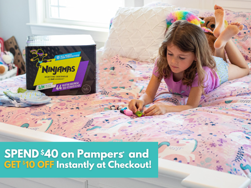 Get Pampers Diapers, Pampers Wipes, Ninjamas Or Easy Ups & Save $10 At ...