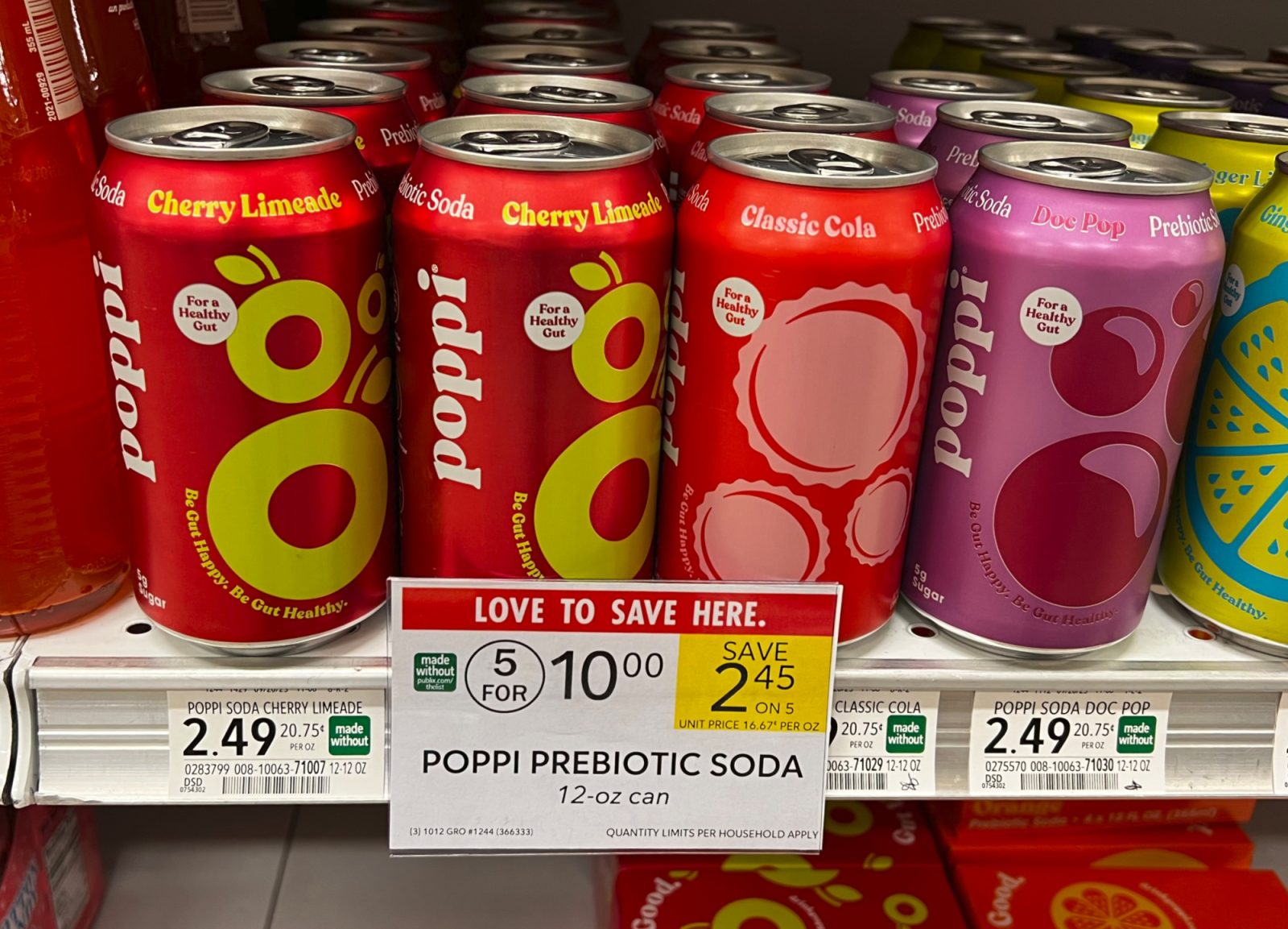 Poppi Prebiotic Soda Just $1.50 At Publix - iHeartPublix