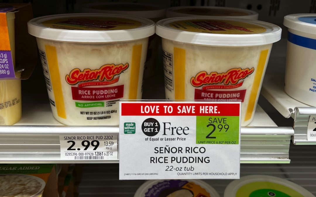 Señor Rico Rice Pudding Big Tubs Just 50¢ At Publix - iHeartPublix
