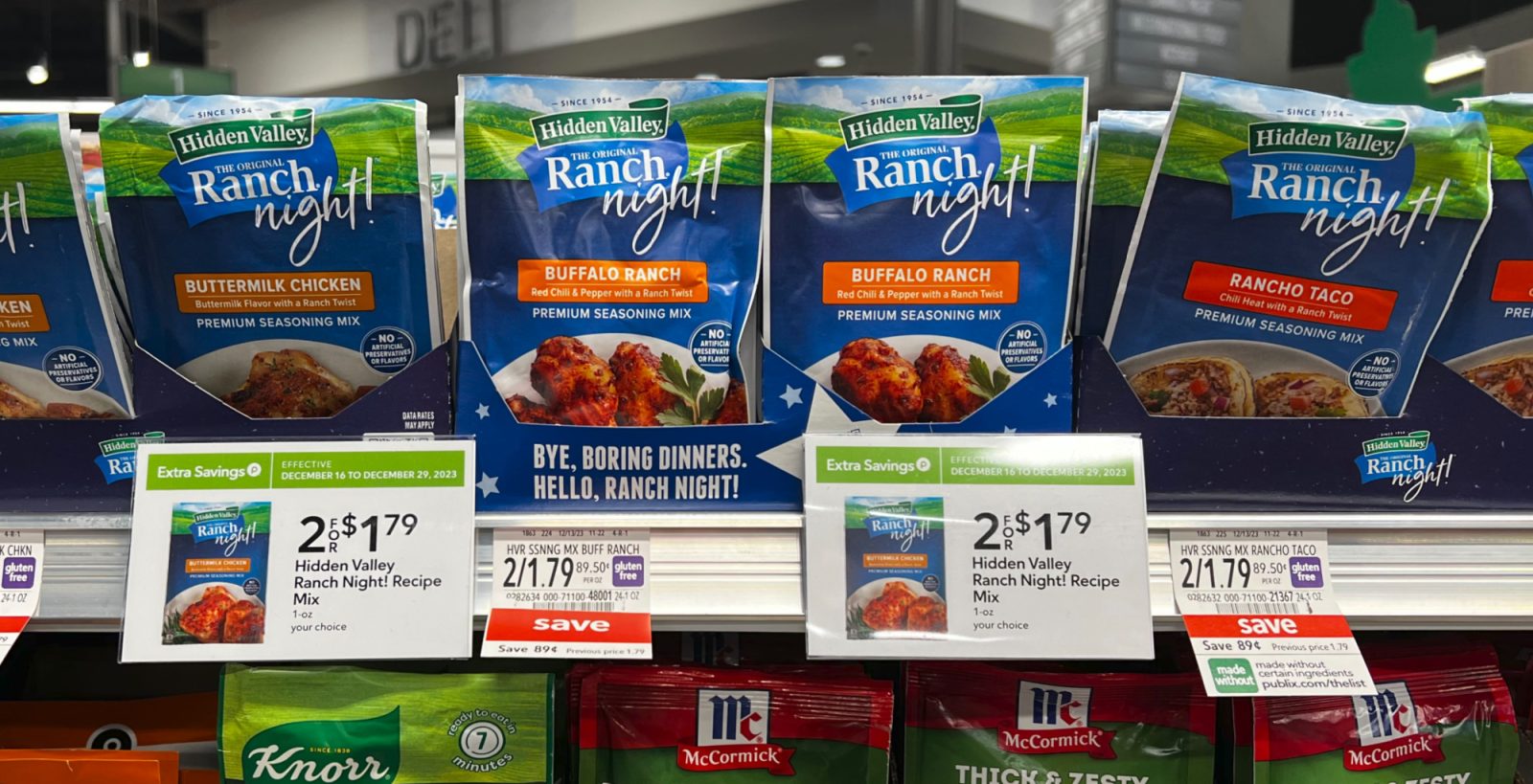 Hidden Valley Ranch Night Seasoning Dinner Mix Just 40¢ At Publix ...