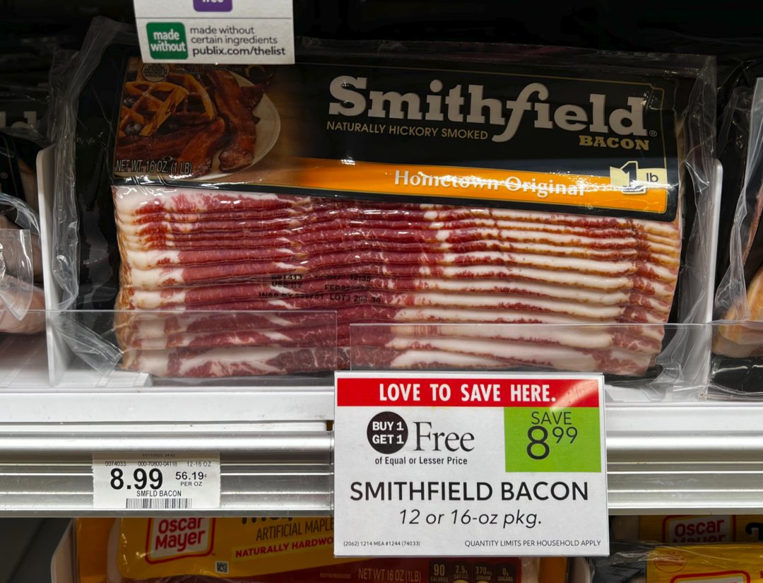 Grab Smithfield Bacon As Low As $3.50 Per Pack At Publix - iHeartPublix