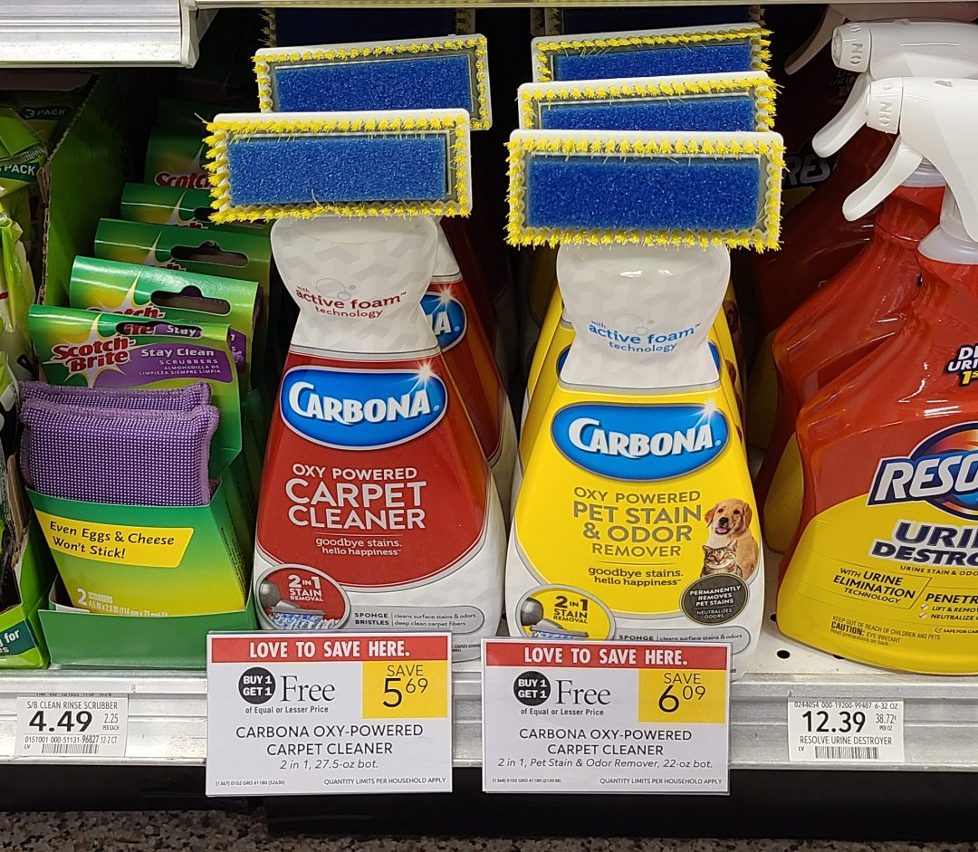Carbona Carpet Cleaner As Low As $1.35 At Publix - iHeartPublix