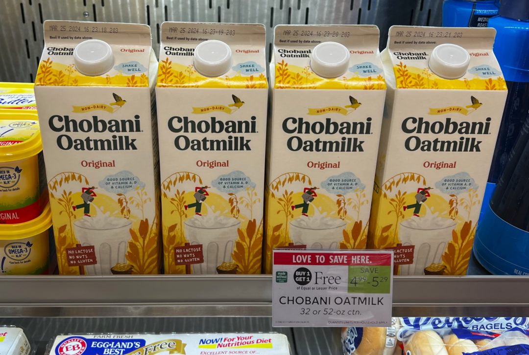 Get Chobani Oatmilk As Low As $2 Per Carton At Publix - iHeartPublix