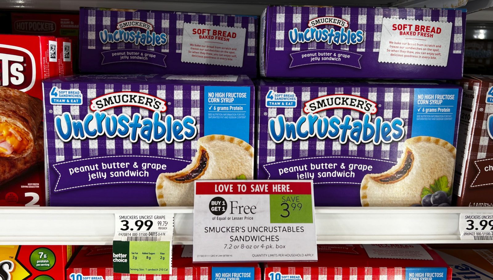Get The Boxes Of Smucker’s Uncrustables Sandwiches For Just $1.50 At ...