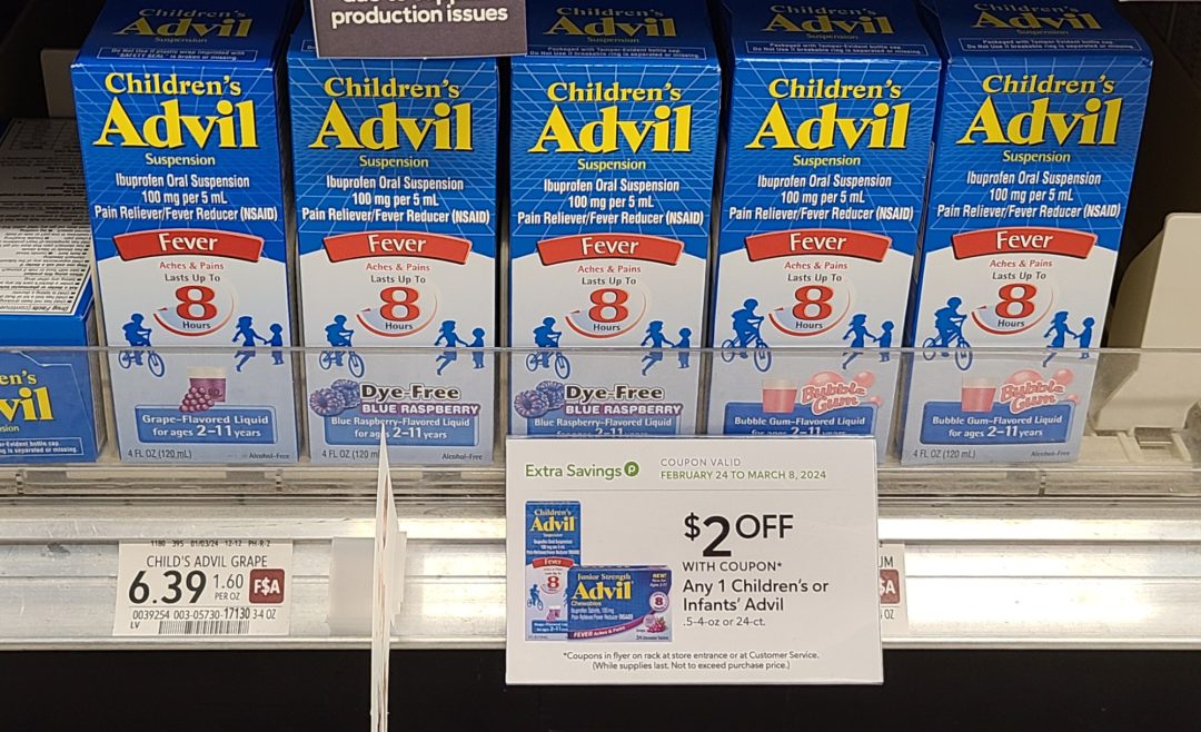Children’s Advil As Low As $2.89 At Publix - iHeartPublix