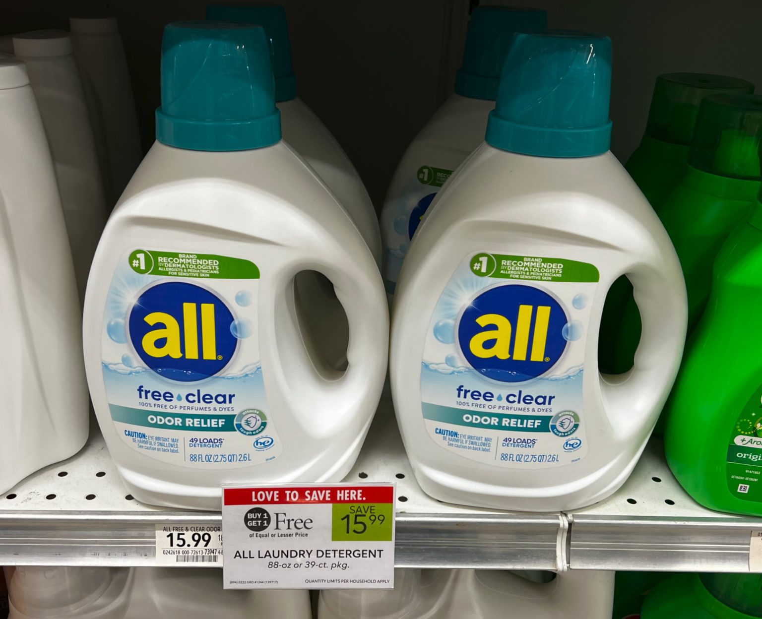 Get All Free Clear Laundry Detergent As Low As $6 At Publix (Regular ...