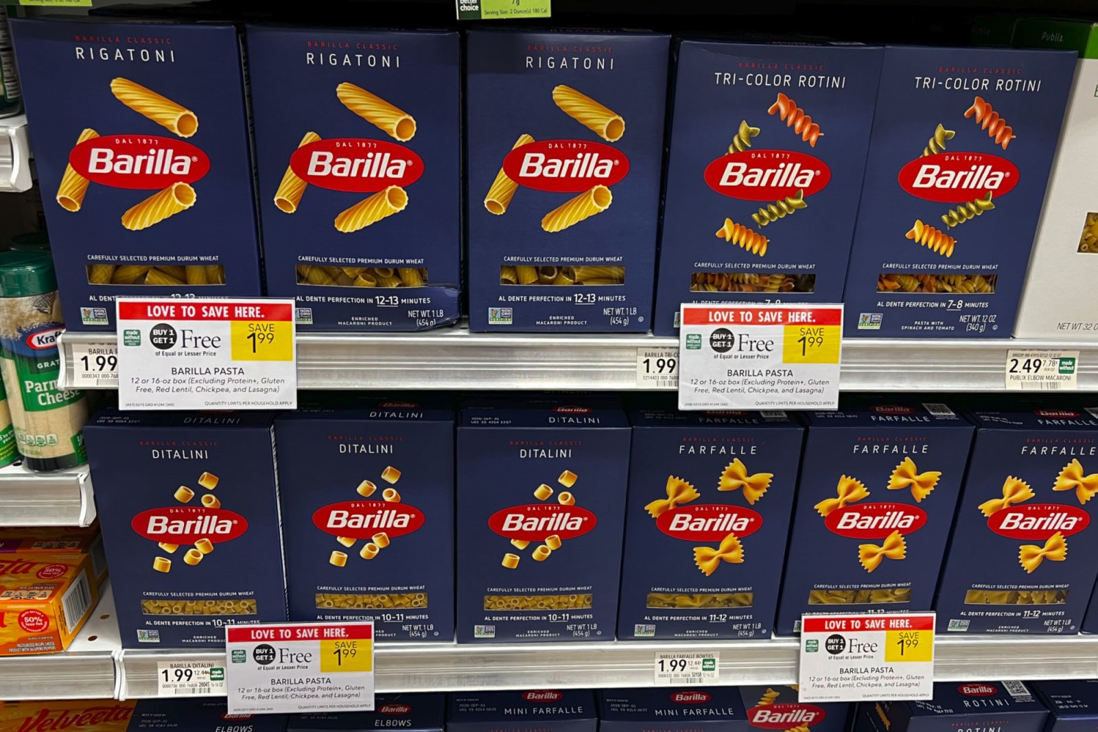 Barilla Pasta Just 75¢ Per Box At Publix - iHeartPublix