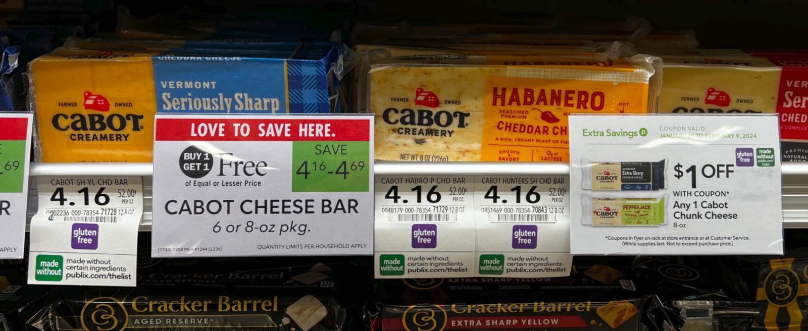 Cabot Cheese Bars As Low As 58¢ At Publix - iHeartPublix