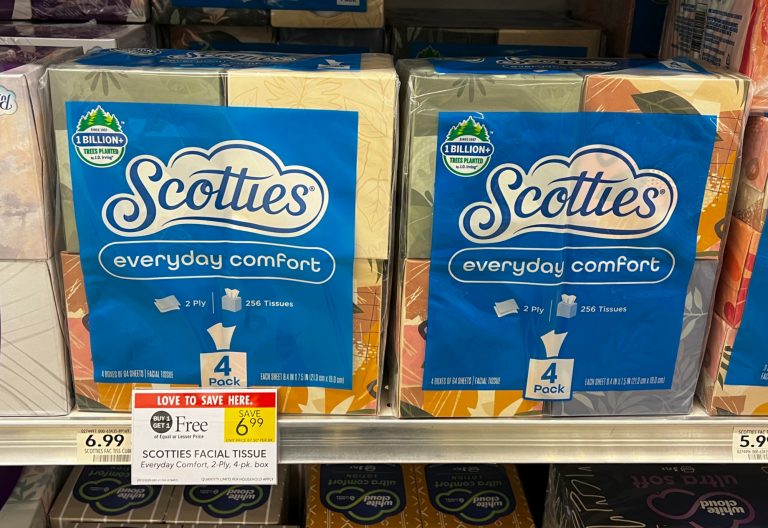 Get The 4-Count Multipack Of Scotties Facial Tissues For Just $2.60 At ...