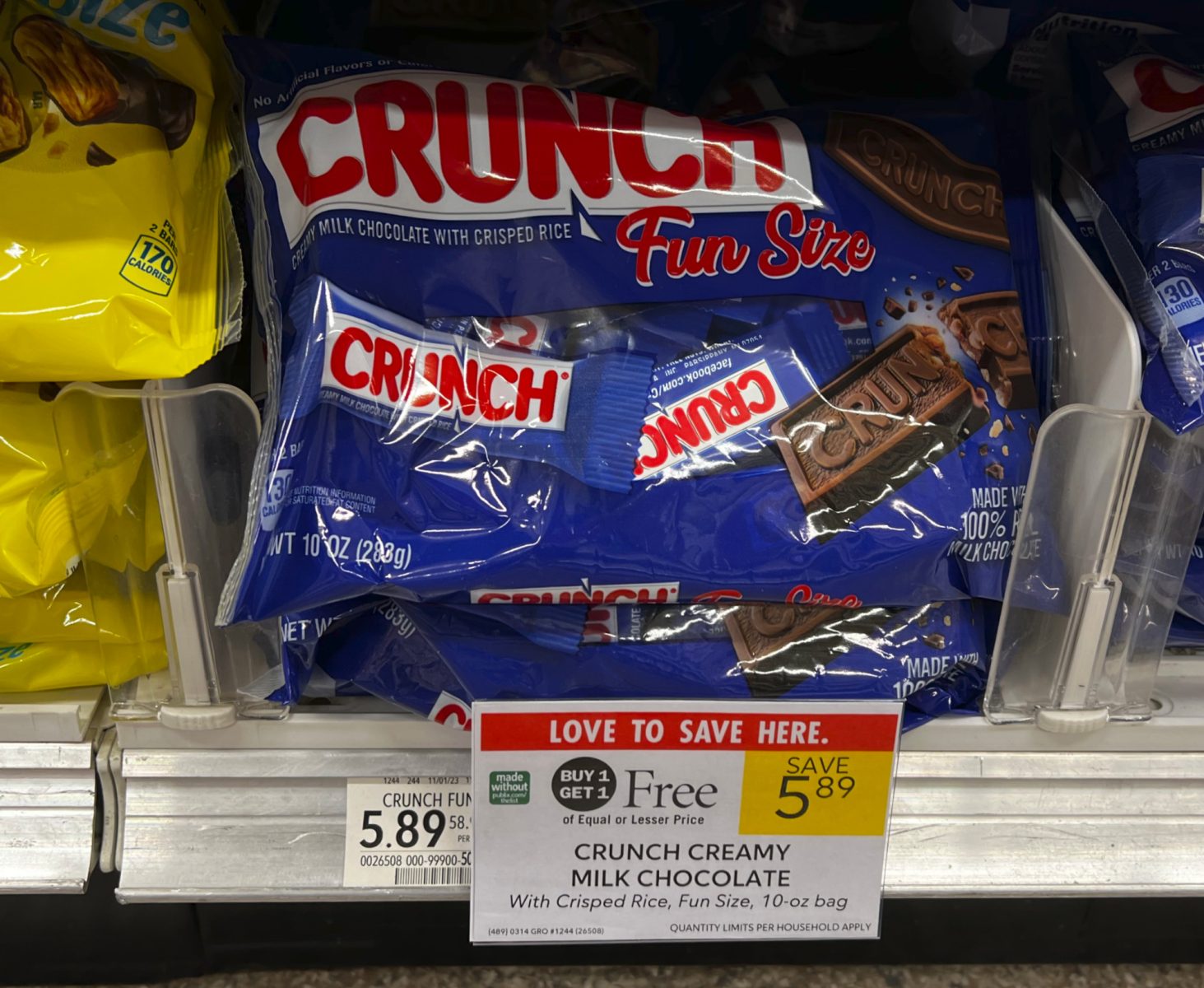 Grab The Bags Of Nestle Crunch Chocolate Fun Size Bars For Just $1.95 ...