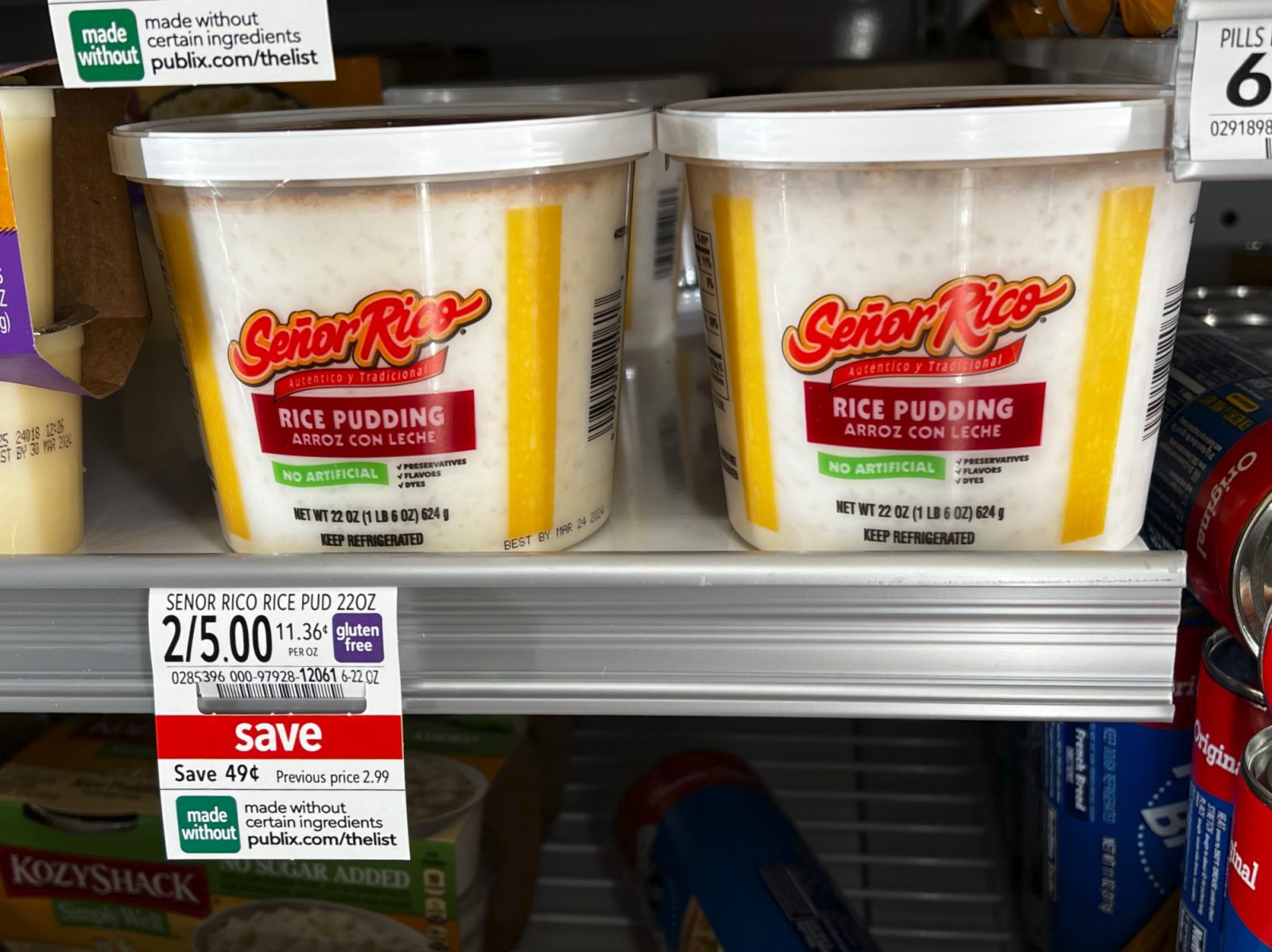 Señor Rico Rice Pudding Big Tubs Just $1.50 At Publix - iHeartPublix