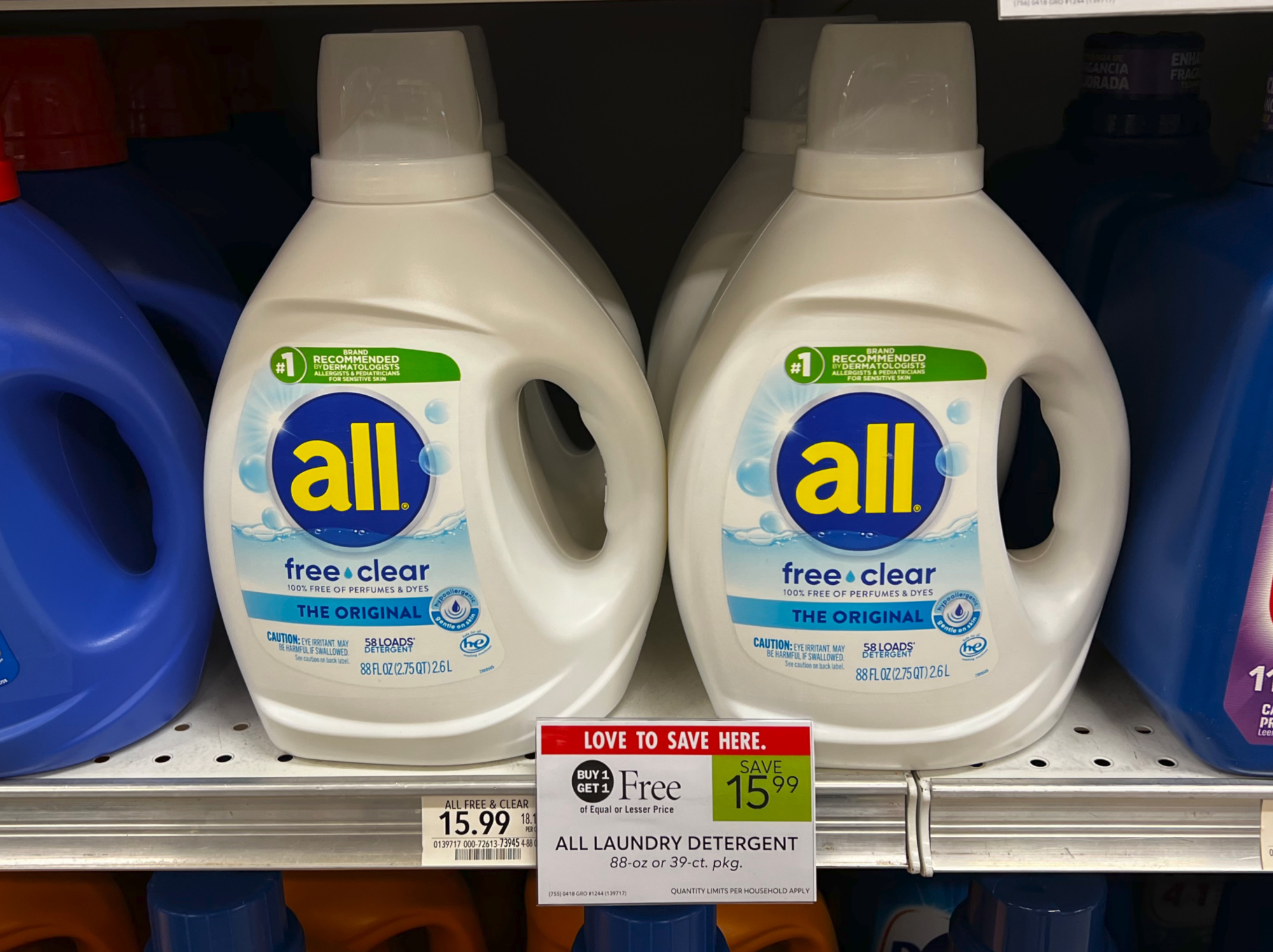 Get All Free Clear Laundry Detergent As Low As $5 At Publix (Regular Price $15.99) - iHeartPublix