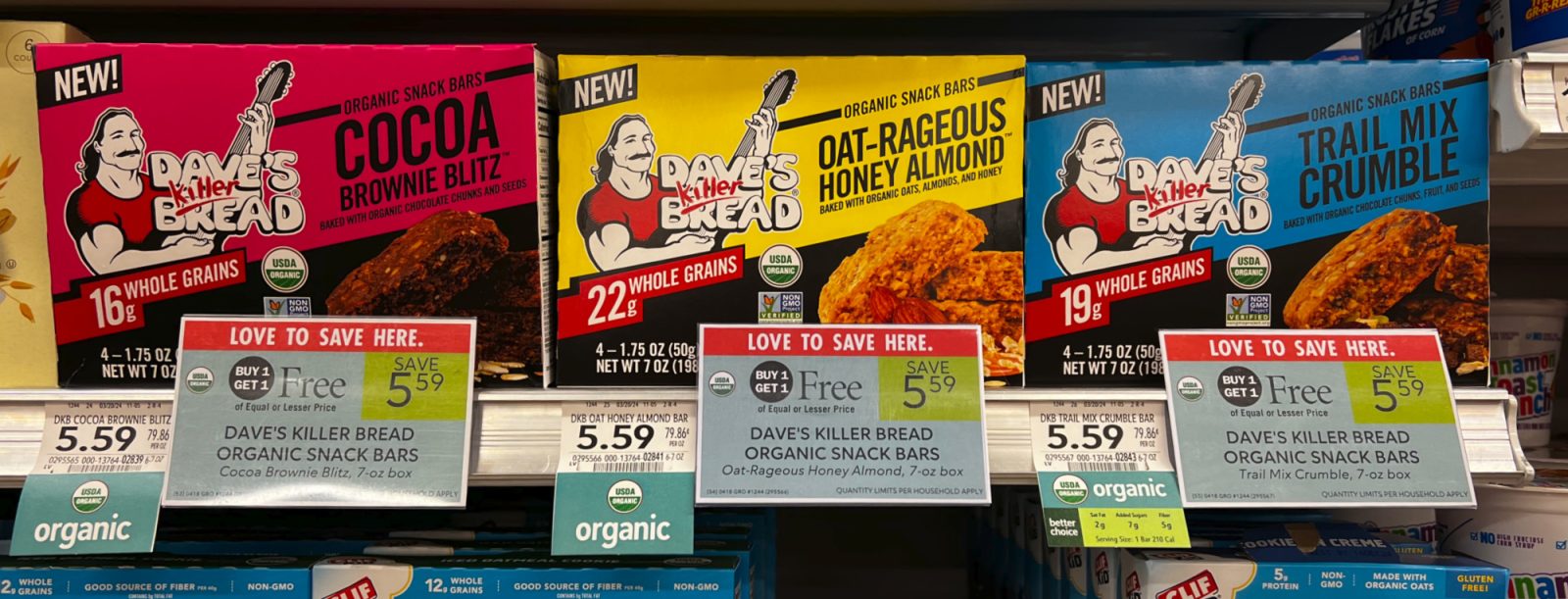 Get Boxes Of Dave’s Killer Bread Snack Bars As Low As $1.30 At Publix ...
