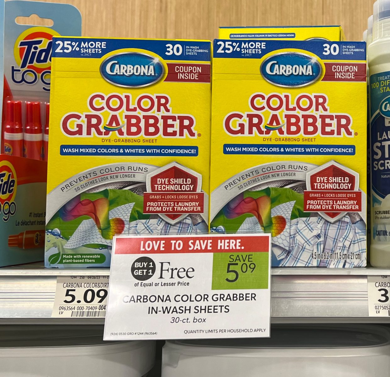 Carbona In-Wash Color Grabber Sheets Just $2.05 At Publix - iHeartPublix