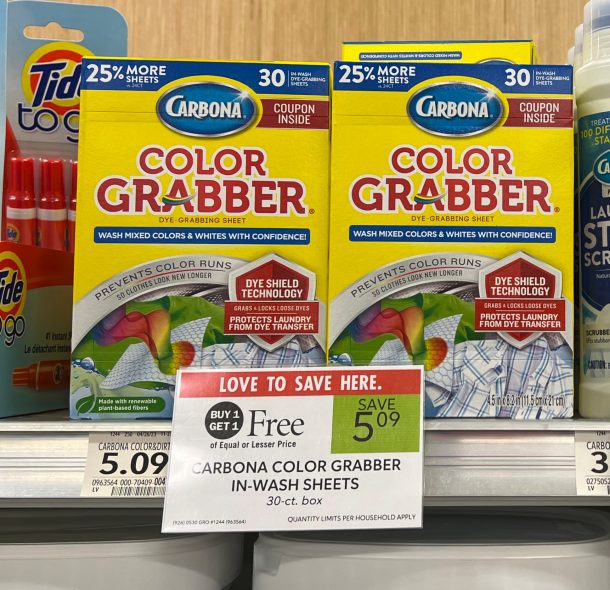 Carbona In-Wash Color Grabber Sheets Just $2.05 At Publix - iHeartPublix