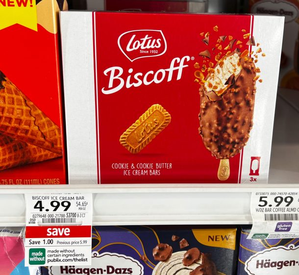 Lotus Biscoff Ice Cream Bars As Low As $3.49 Per Box At Publix ...