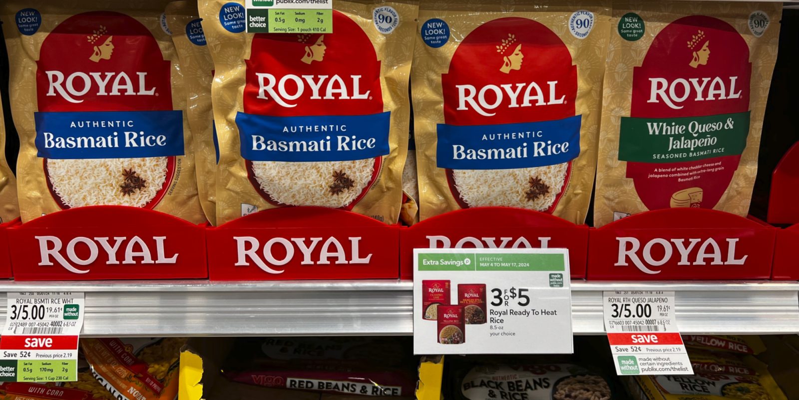 Get Royal Ready To Heat Rice As Low As 67¢ At Publix - iHeartPublix