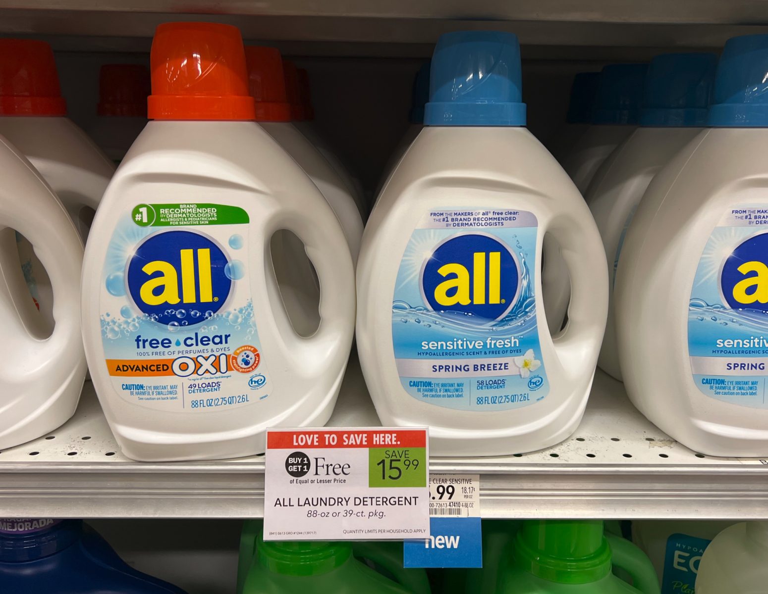 Get the BIG Bottles Of All Laundry Detergent As Low As $4.50 At Publix ...