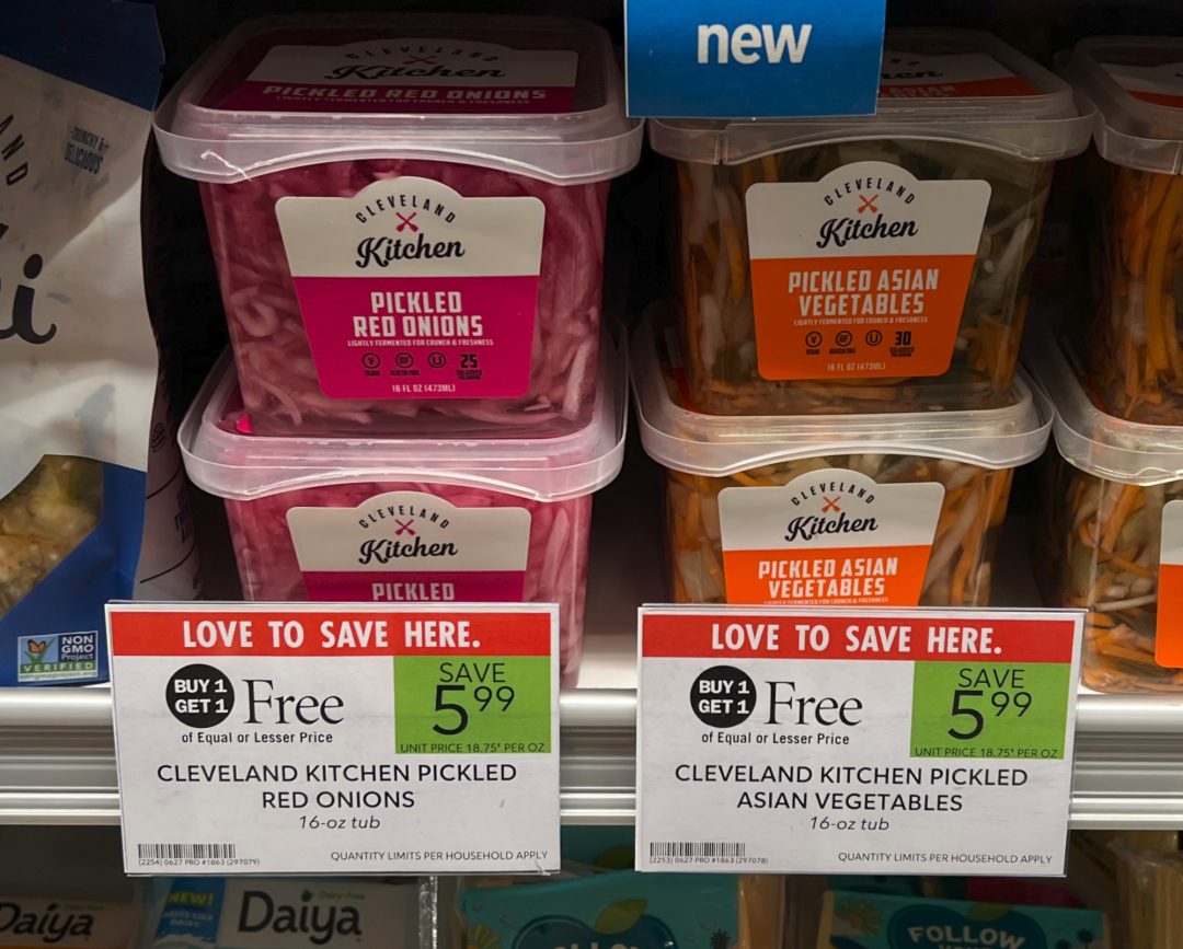 Cleveland Kitchen Pickled Asian Vegetables Or Red Onions Just $1.50 At ...