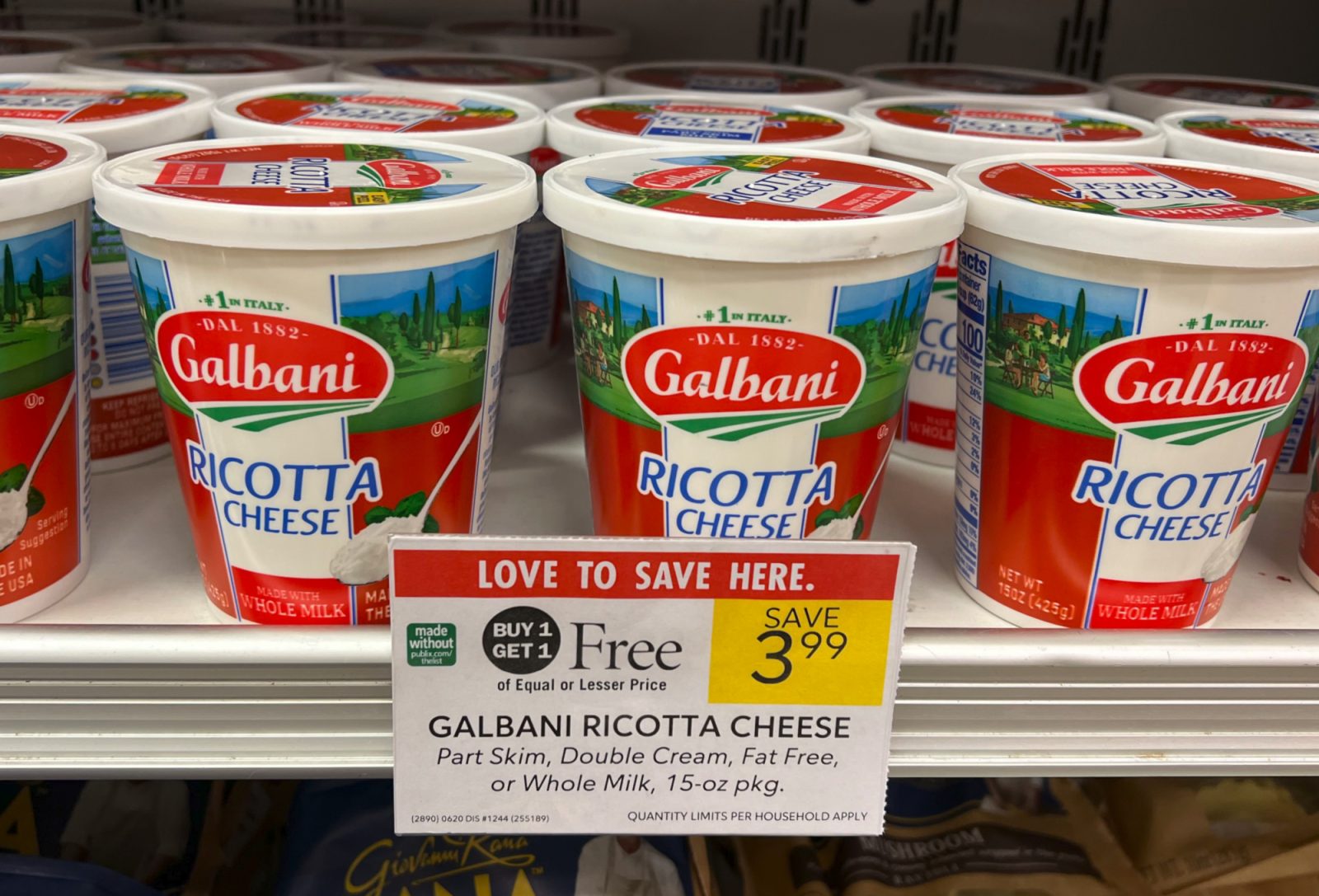 Galbani Ricotta Just $1 At Publix - iHeartPublix