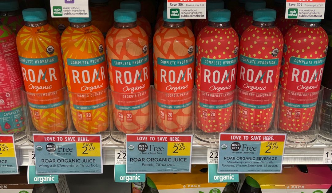 Roar Organic Coconut Water Just 65¢ At Publix - iHeartPublix