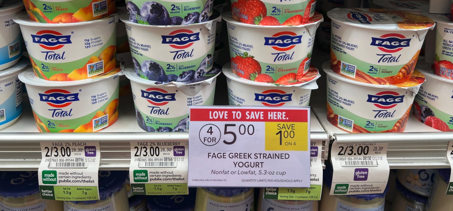 Fage Total Yogurt Just $1 At Publix - iHeartPublix